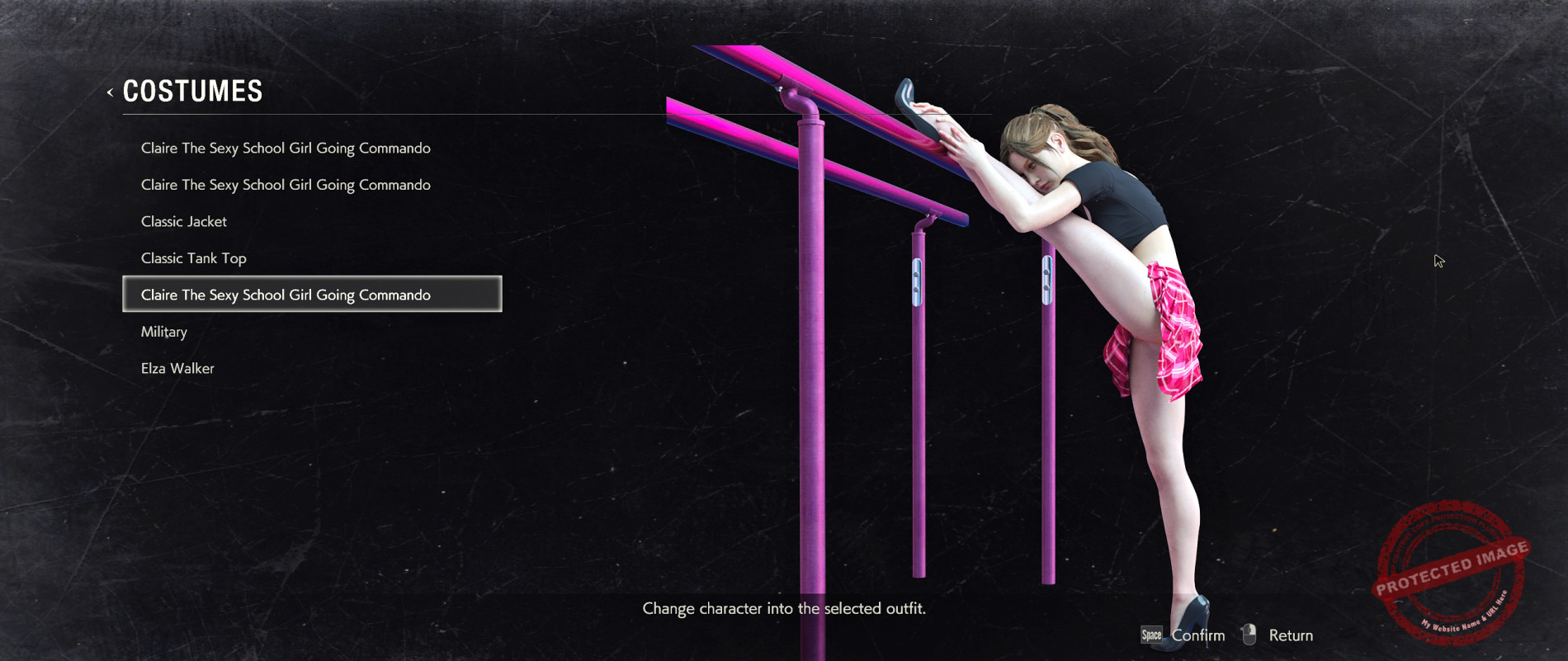 Claire The Sexy School Gir – Going Commando 7 | Rarebest3D Store